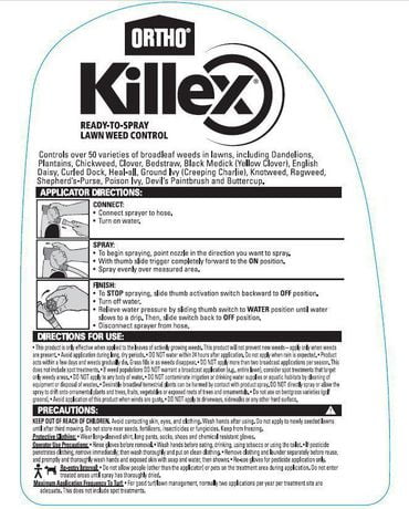 Ortho Killex Ready-To-Spray Lawn Weed Control 1L | Walmart Canada