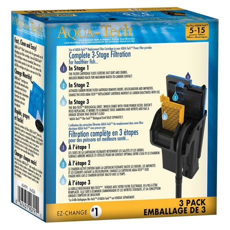 AquaTech EZ change replacement filter cartridges, 3 pack | Walmart Canada