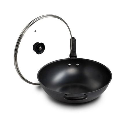 Supor 32CM Carbon Steel Wok With Lid | Walmart Canada