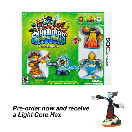 Skylanders SWAP Force Starter Pack 3DS with Free Lightcore Hex ...
