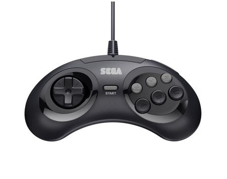 Sega Genesis Mini 6 Button USB Controller - Black | Walmart Canada