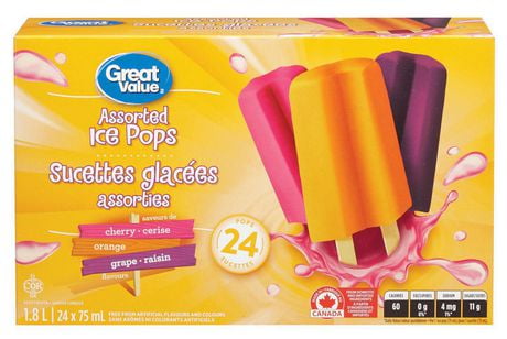Great Value Assorted Ice Pops | Walmart.ca