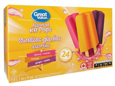 Great Value Assorted Ice Pops | Walmart Canada