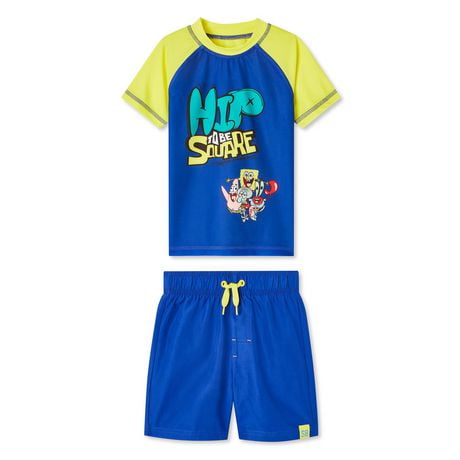 SpongeBob SquarePants Boys' Rash Guard 2-Piece Set - Walmart.ca