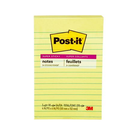 Click here for Post - It Post-It Super Sticky Notes 660-3Sscy-C... prices