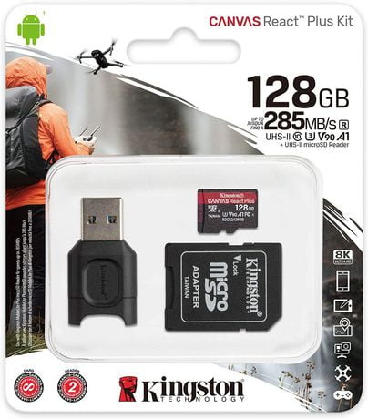 Click here for Kingston 128Gb Microsdxc Canvas React Plus 285Mb/S... prices