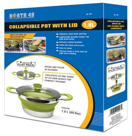 World Famous Collapsible Camping Pot with Lid - Medium - Walmart.ca