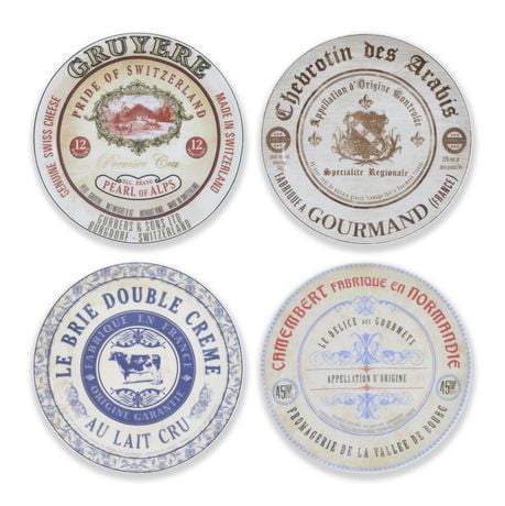 Click here for Gourmet Cheese Set Of 4 Cheese Plates Multi 8 prices