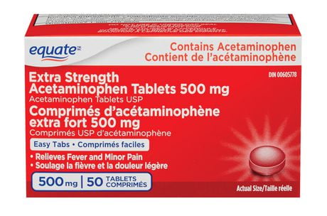 Extra Strength Acetaminophen Tablets 500 mg - Walmart.ca