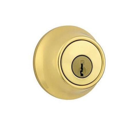 Weiser Deadbolt Single Cylinder Polished Brass - Walmart.ca