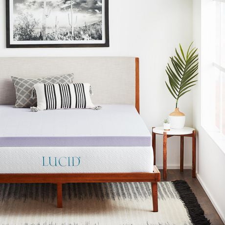 Click here for Lucid 3 Inch Lavender Plush Memory Foam Mattress T... prices