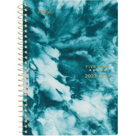 Five Star® Blue Tie Dye Small Academic Weekly/Monthly Planner | Walmart ...