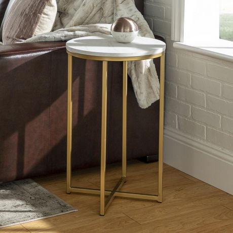 Click here for Manor Park Round Side Table - Multiple Finishes Ma... prices