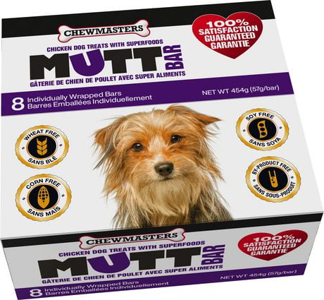 Chewmasters Mutt Bar - Case of 8 Bars - 454g / Case - Walmart.ca