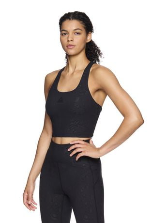 Reebok Womens Spirit Cropped Bra Tank With Removable Cups - Walmart.ca