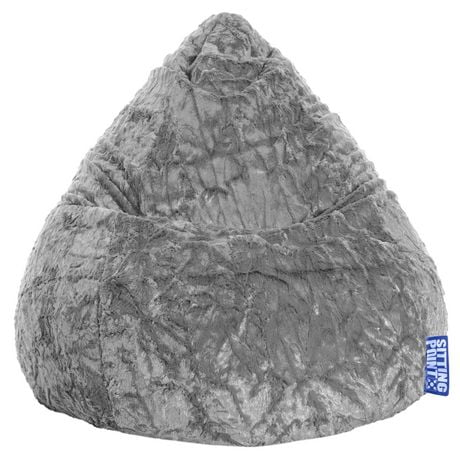 Click here for Sitting Point Fluffy Bean Bag Grey prices