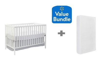 Concord Baby Cody 4 in 1 Convertible Crib + Bonus Crib Mattress ...