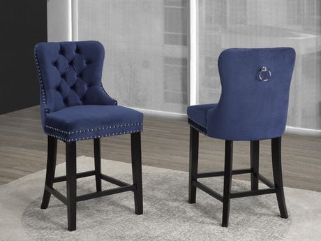 Click here for Brassex Inc Verona Counter Stool  Set Of 2  Blue B... prices