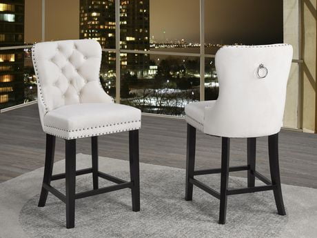 Click here for Brassex Inc Verona Counter Stool  Set Of 2  Cream... prices