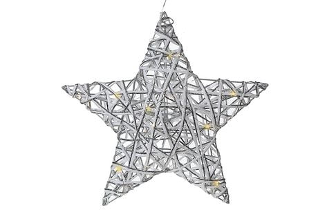 Led White and Silver Paper Star Large 15.35" - Walmart.ca