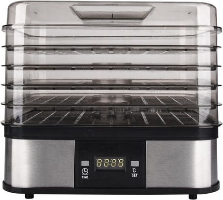 Click here for Ecohouzng Stainless Steel Food Dehydrator Grey/Bla... prices