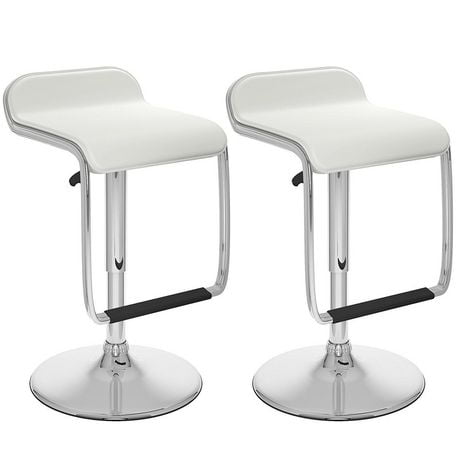 Click here for Nicer Furniture White Vinyl Bar Stool White prices