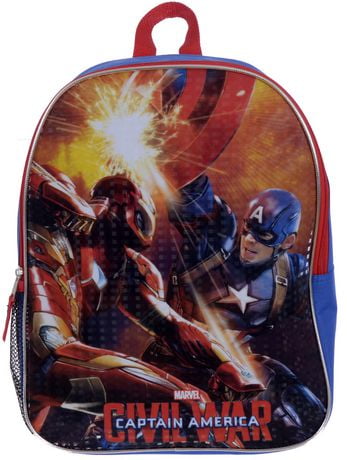 Captain America Backpack with A Padded Back And Straps | Walmart Canada