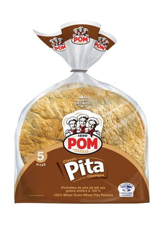 POM 100% Whole Grain Wheat Pita Pockets - Walmart.ca