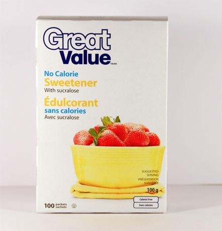 Great Value Sucralose Packet, 100 g - Walmart.ca