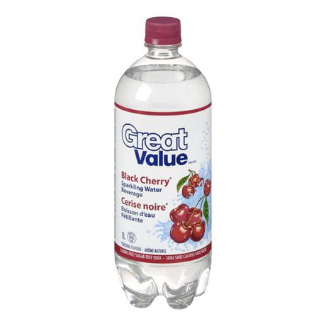 Great Value Black Cherry Sparkling Water Beverage | Walmart Canada