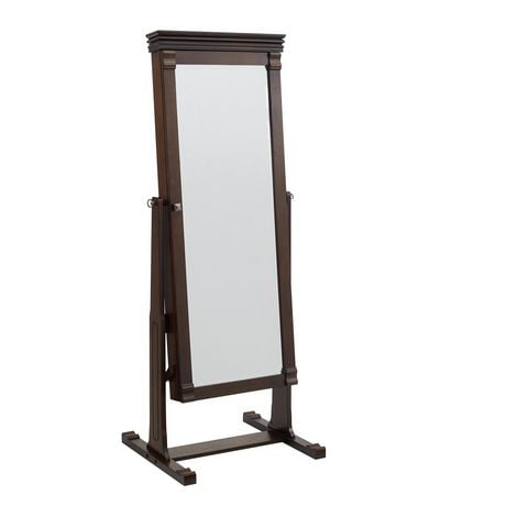 Click here for Linon Audubon Cheval Mirror Walnut Grey # prices