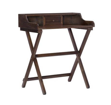 Click here for Linon Gibson Walnut Folding Desk White # prices