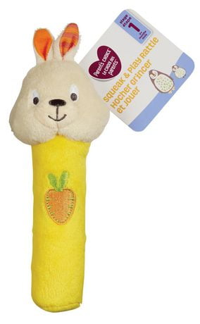 Parent's Choice Rabbit Squeak and Play Rattle Stick | Walmart Canada