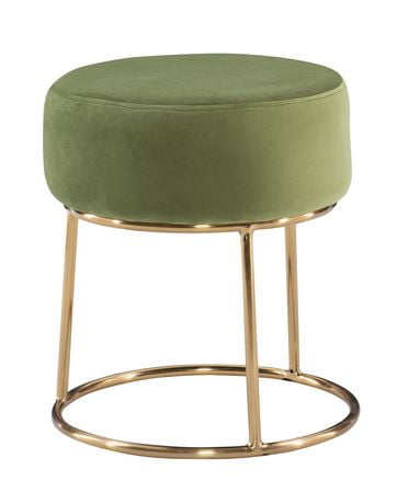 Click here for Linon Brickton Accent Vanity Stool Green Black # prices