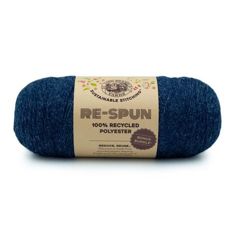 Lion Brand Re-Spun Bonus Bundle Yarn - Deep Denim - Walmart.ca