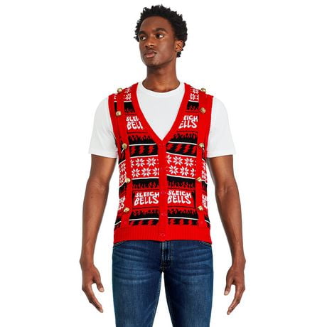 George Men's Christmas Bell Vest | Walmart Canada