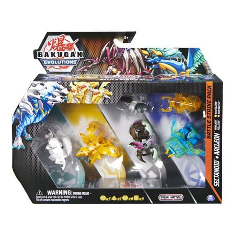 Bakugan Evolutions, Sectannoid and Arcleon Battle Strike Pack, Includes ...