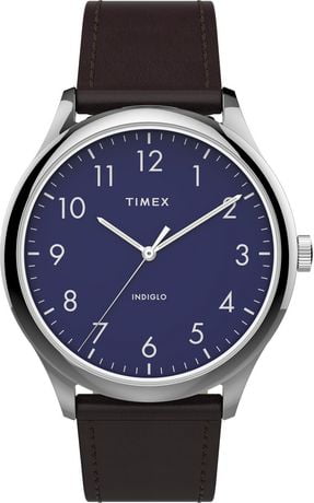 Click here for Timex Modern Easy Reader 40Mm Leather Strap Watch... prices