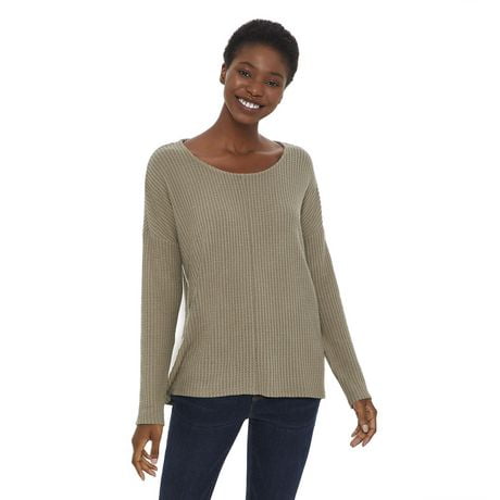 George Women's Long Sleeve Drop Shoulder Top | Walmart Canada