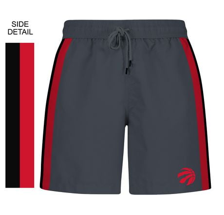 NBA Toronto Raptors Grey Shorts with Stripes and Logo | Walmart Canada