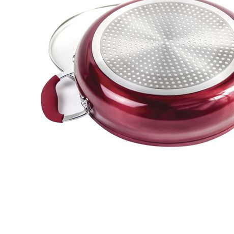 Tasty 4Qt Saute Pan Titanium Ceramic Non-Stick - Red | Walmart Canada