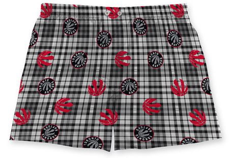 Toronto Raptors Men's Logo Grey Plaid Boxer Shorts | Walmart Canada