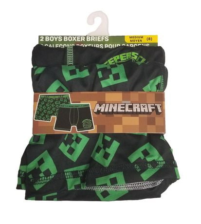 Click here for Minecraft 2 Pack Boys Boxers Black M prices