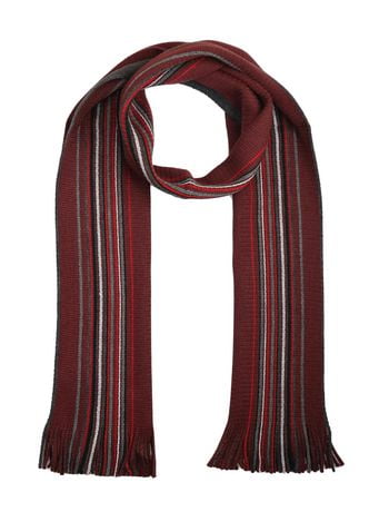 Click here for V. Fraas Reversible Stripe Acrylic Raschel Scarf B... prices