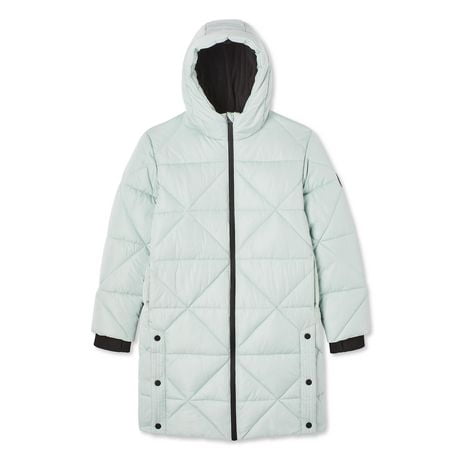 George Girls' Long Quilted Puffer Jacket - Walmart.ca