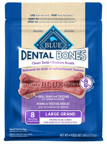 BLUE Bones Large Size Dog Dental Chews | Walmart Canada