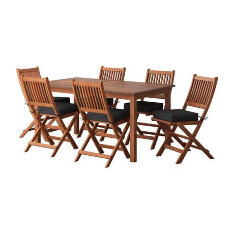 Click here for Corliving Miramar Hardwood Outdoor Dining Set  7Pc... prices