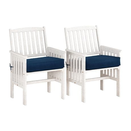 Click here for Corliving Miramar Hardwood Outdoor Armchairs White... prices
