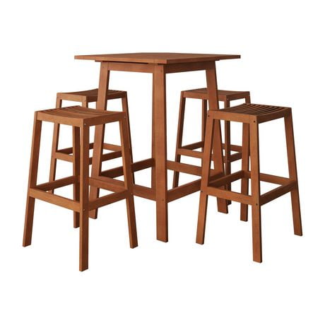 Click here for Corliving Miramar Hardwood Outdoor Pub Set  5Pc Br... prices
