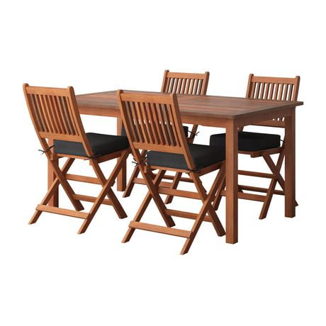 Click here for Corliving Miramar Hardwood Outdoor Dining Set  5Pc... prices